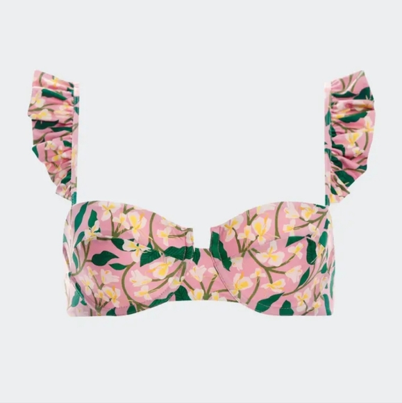 Agua Bendita | Swim | Agua Bendita Kiwi Dos Gardenias Bikini Top | Poshmark